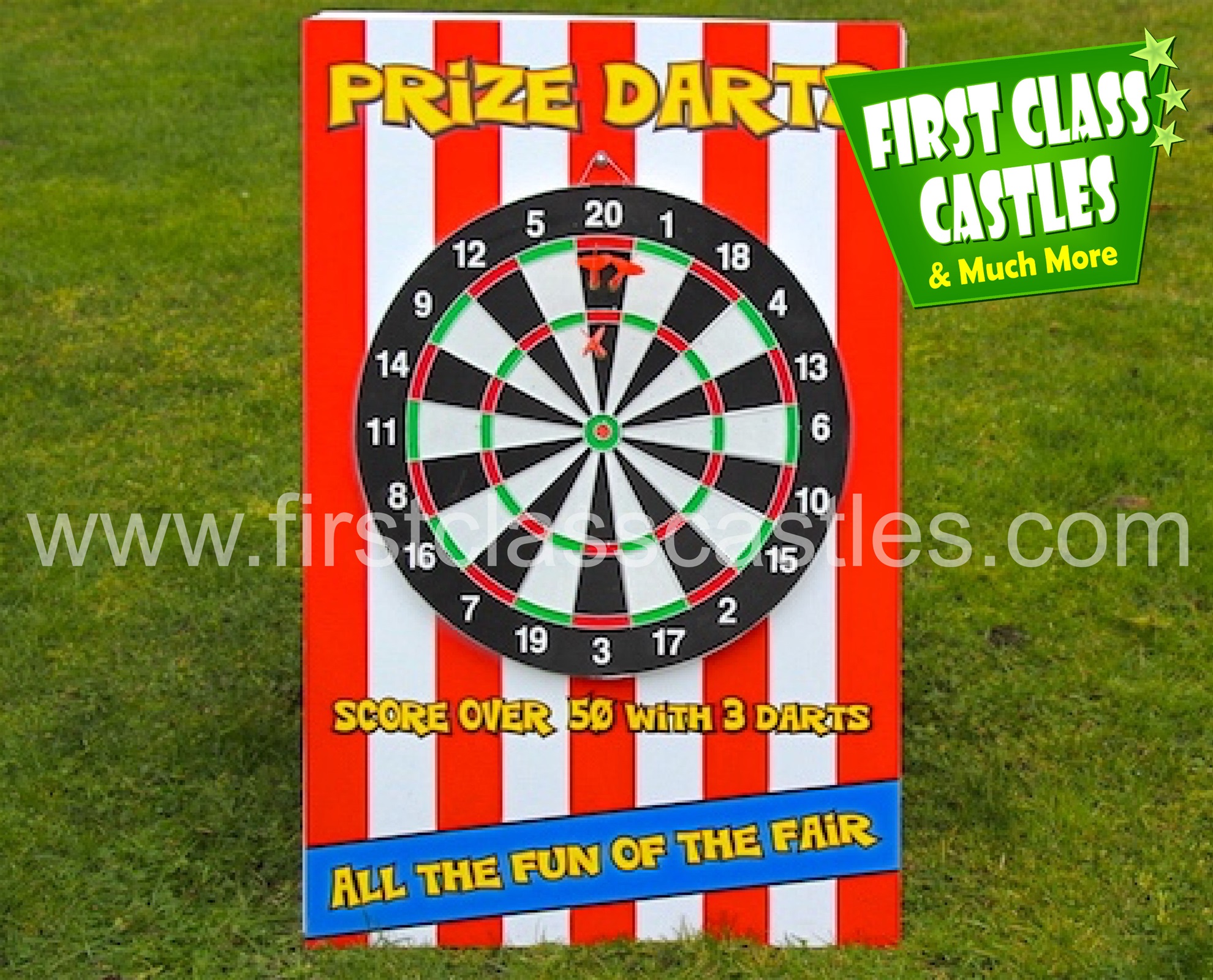 First Class Castles - Prizes Darts Party / Event Game for Hire in Ireland.
